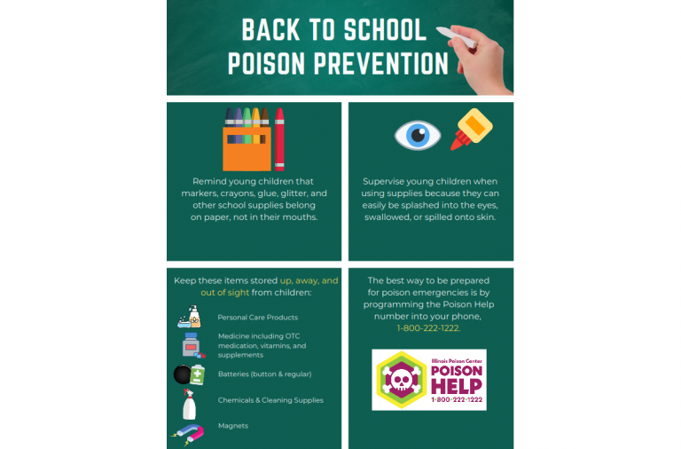Back to School Poison Prevention Tips